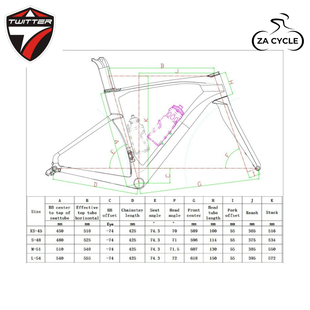 Twitter V3 Carbon Fiber Gravel Bike - ZACycle (PTY) LTD